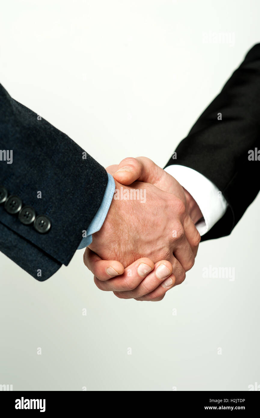 Closeup of a business handshake Stock Photo - Alamy