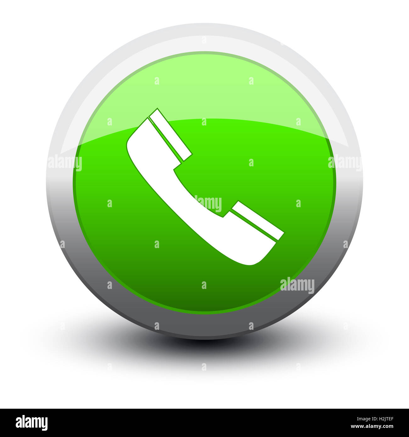 button telephone call 2d Stock Photo - Alamy