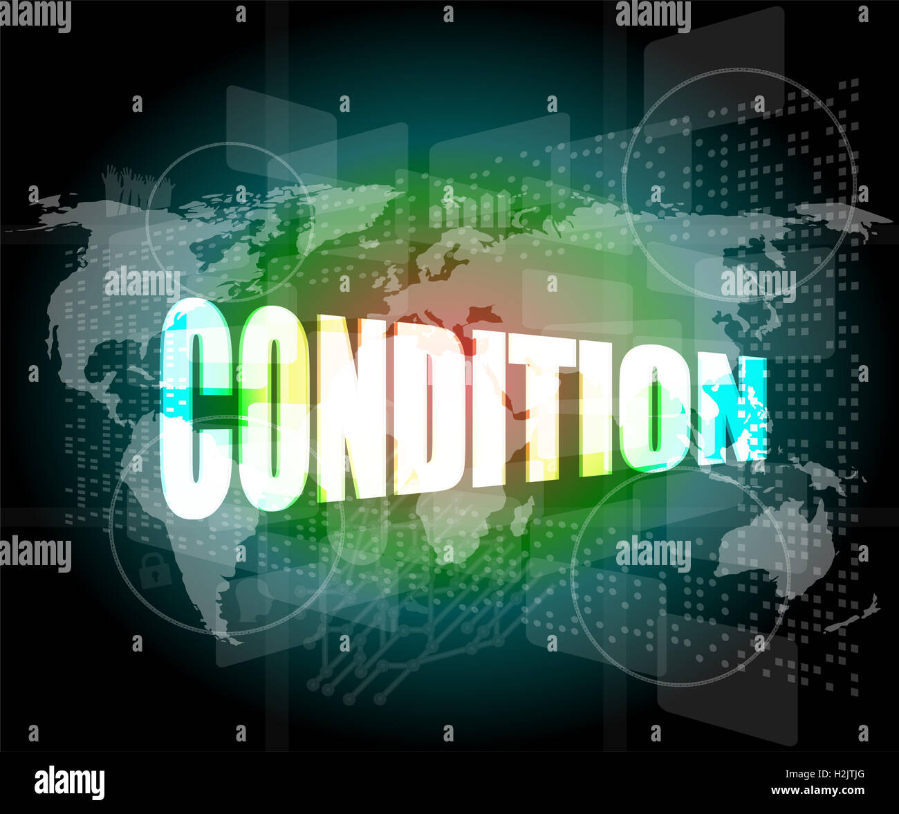 business concept: word condition on digital touch screen Stock Photo ...