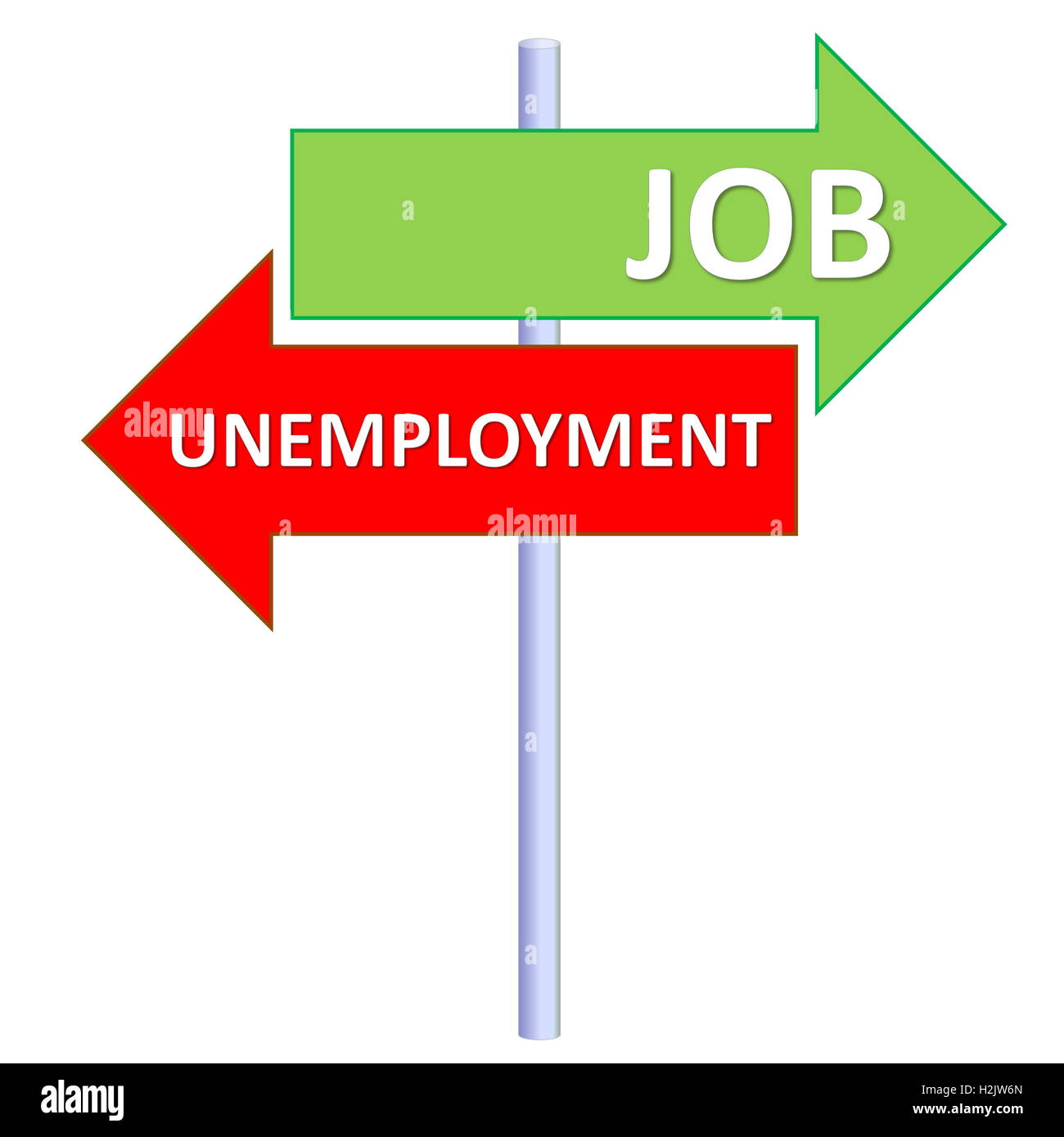 Concept of job loss Cut Out Stock Images & Pictures - Alamy