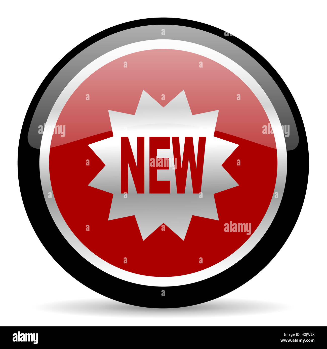 New product red label Cut Out Stock Images & Pictures - Alamy