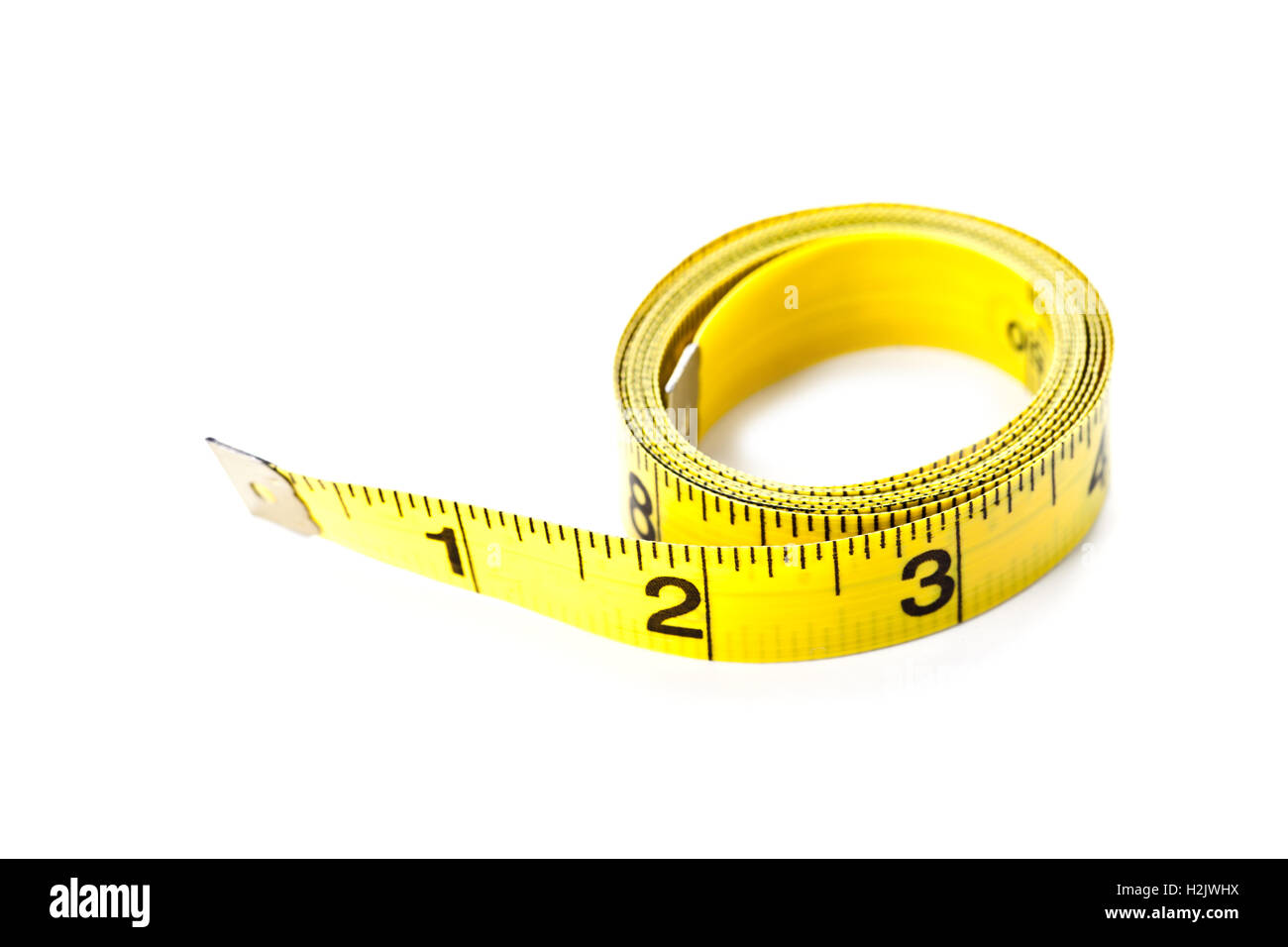 yellow measuring tape Stock Photo - Alamy