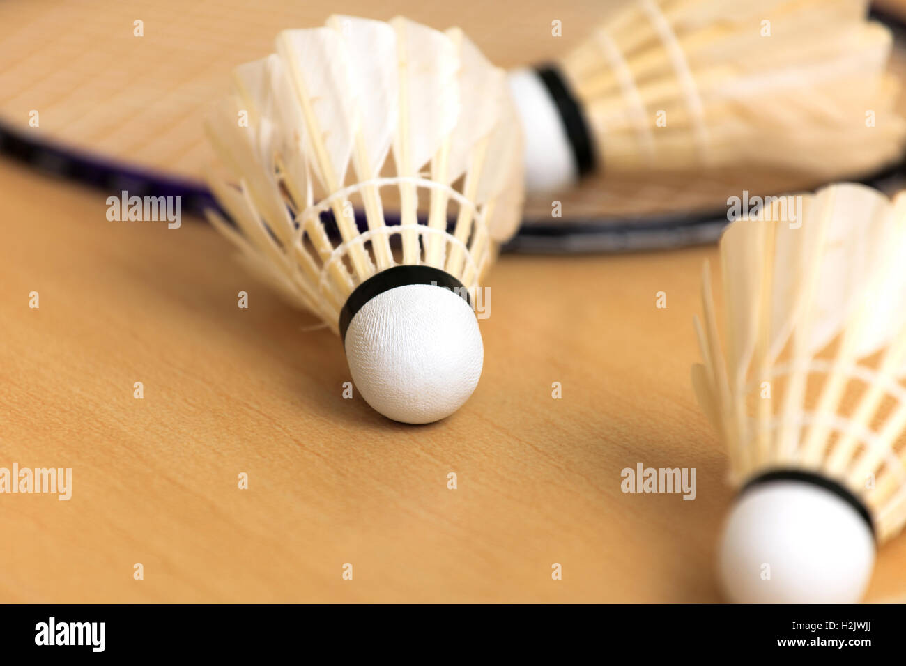Closeup badminton racket shuttlecock hi-res stock photography and ...