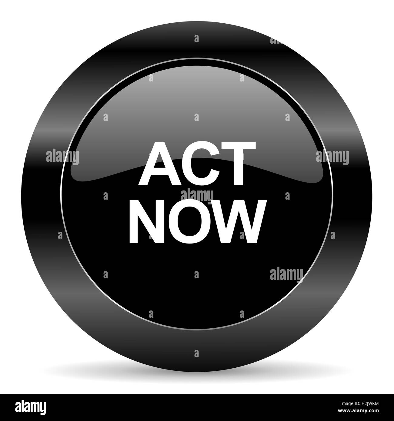 act now icon Stock Photo - Alamy