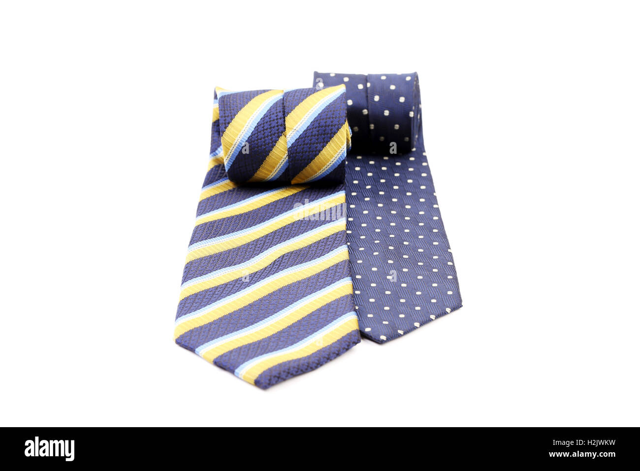 Two rolled ties Stock Photo - Alamy