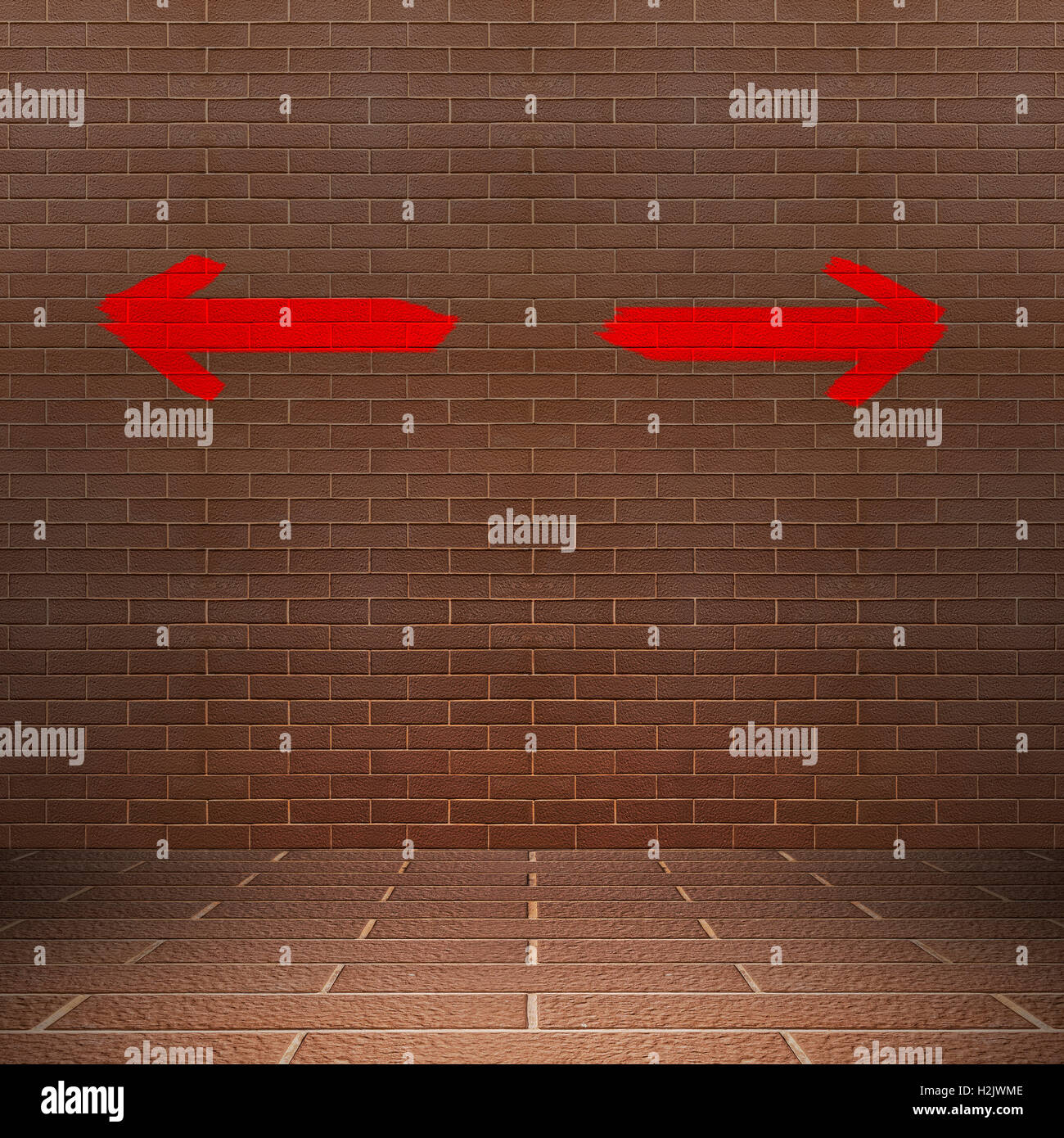 Arrows on the Wall Stock Photo - Alamy