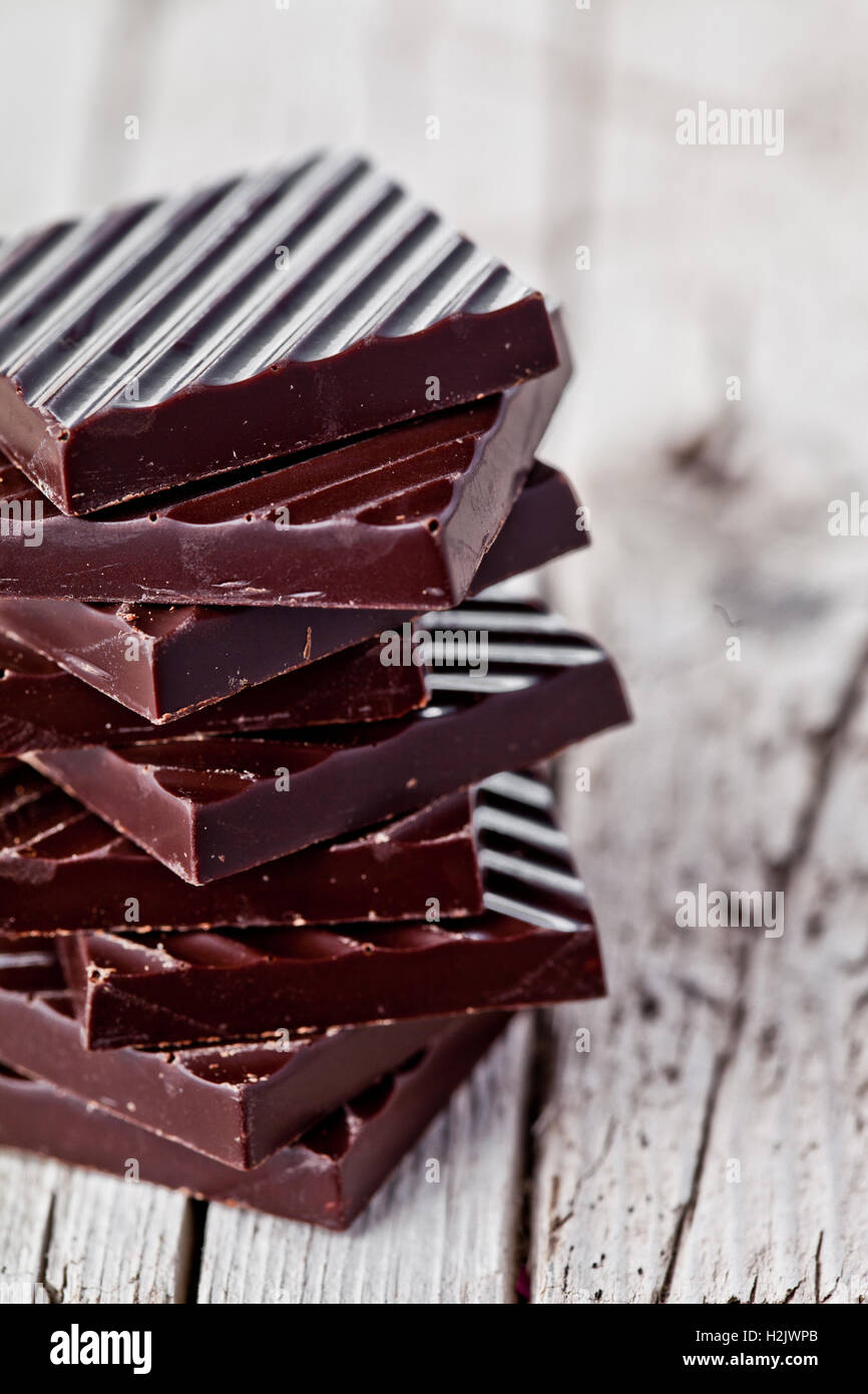 stack of chocolate sweets Stock Photo - Alamy
