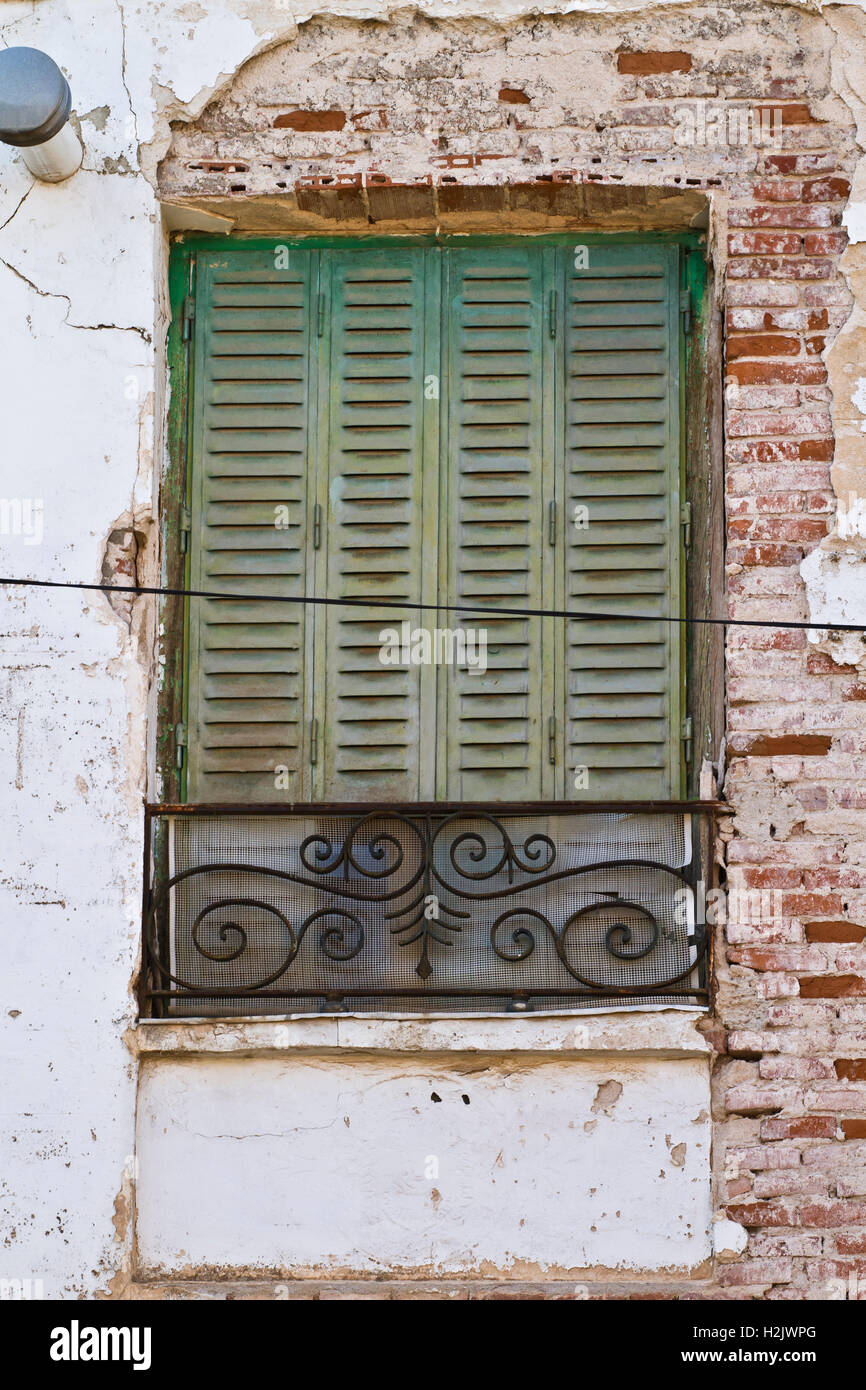 ancient metal window Stock Photo - Alamy