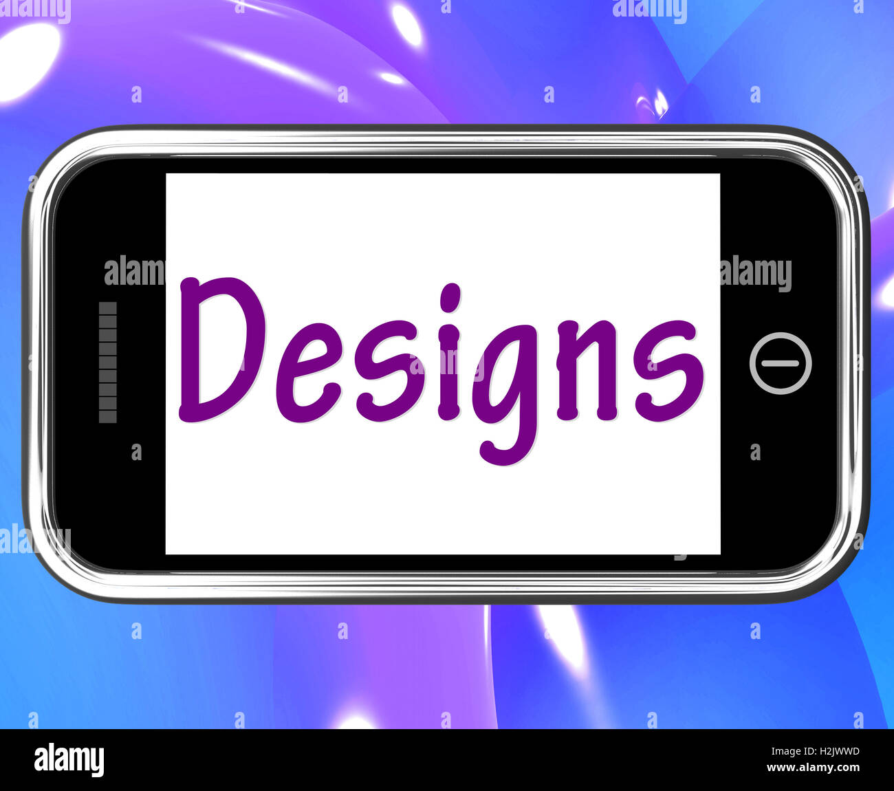Designs Smartphone Means Web Designing And Planning Stock Photo - Alamy
