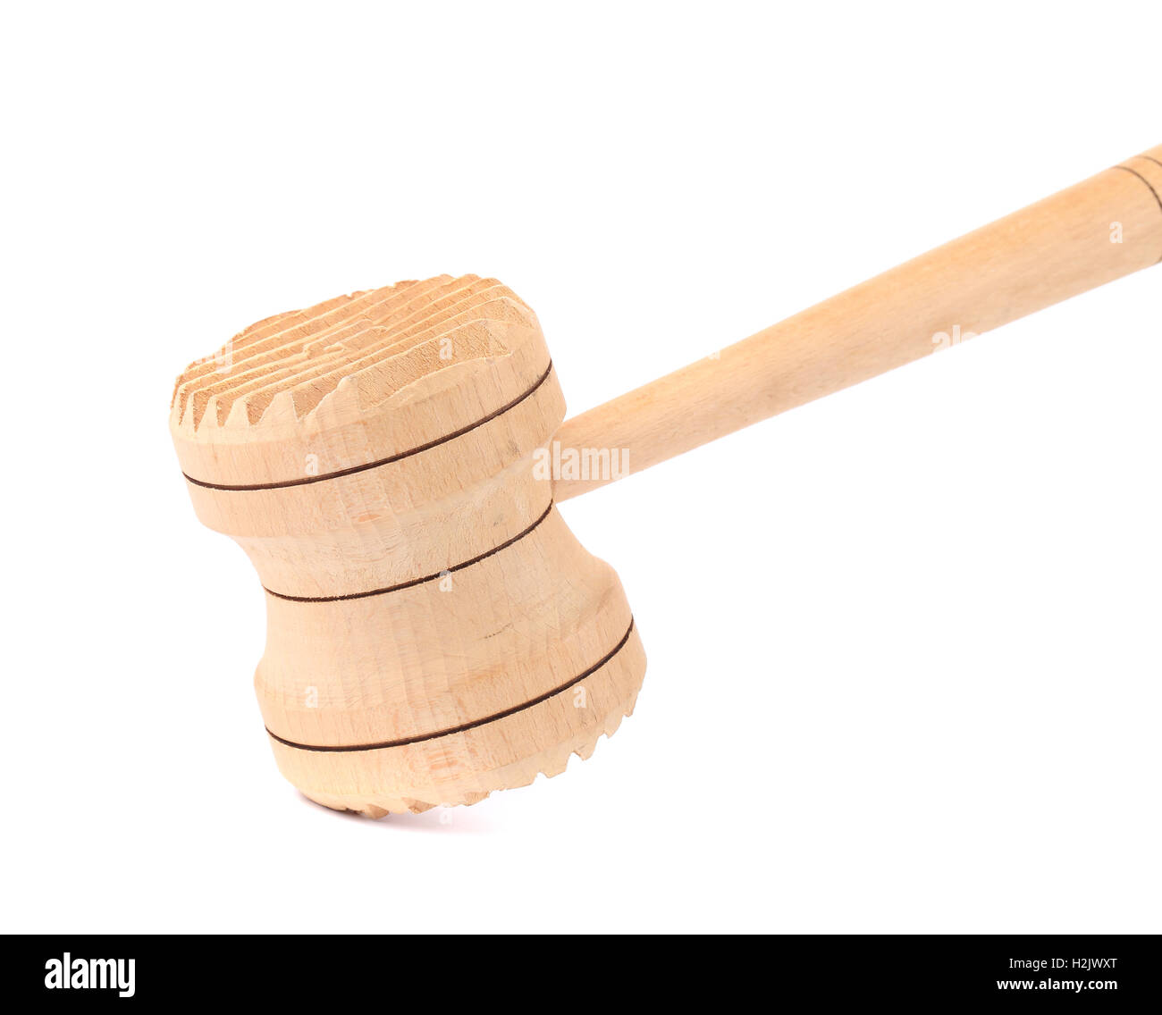 Wooden meat mallet Stock Photo - Alamy