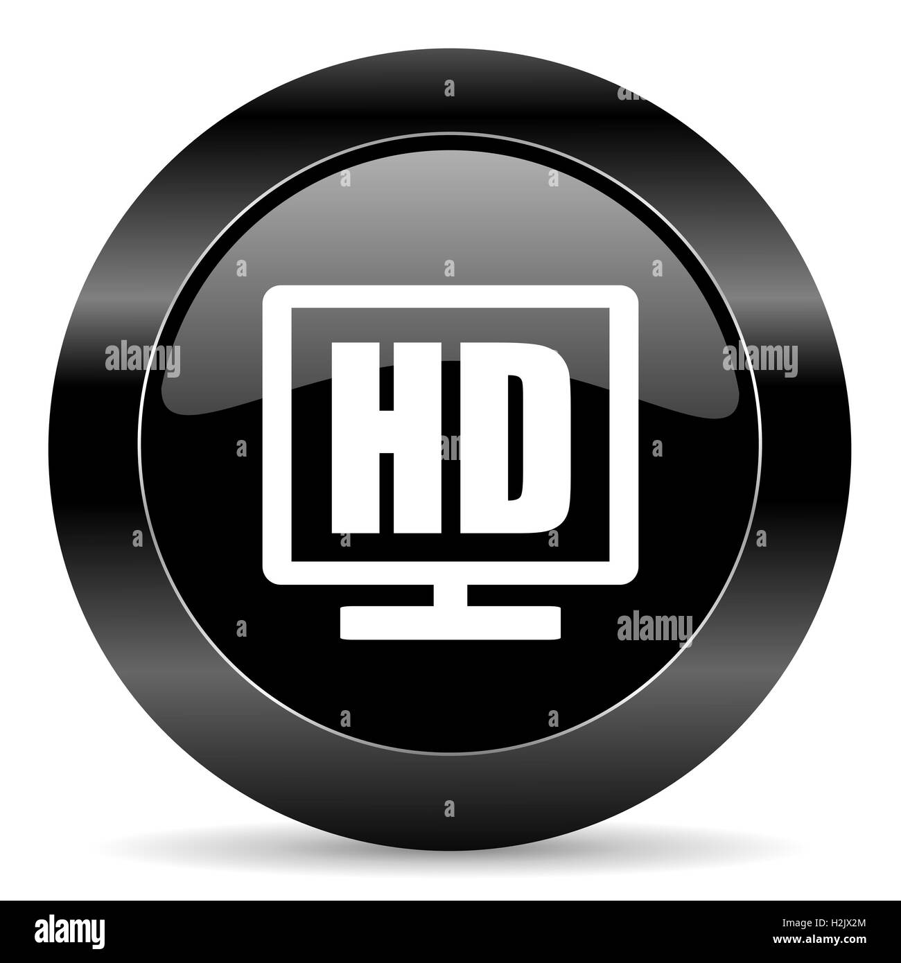 hd display icon Stock Photo - Alamy