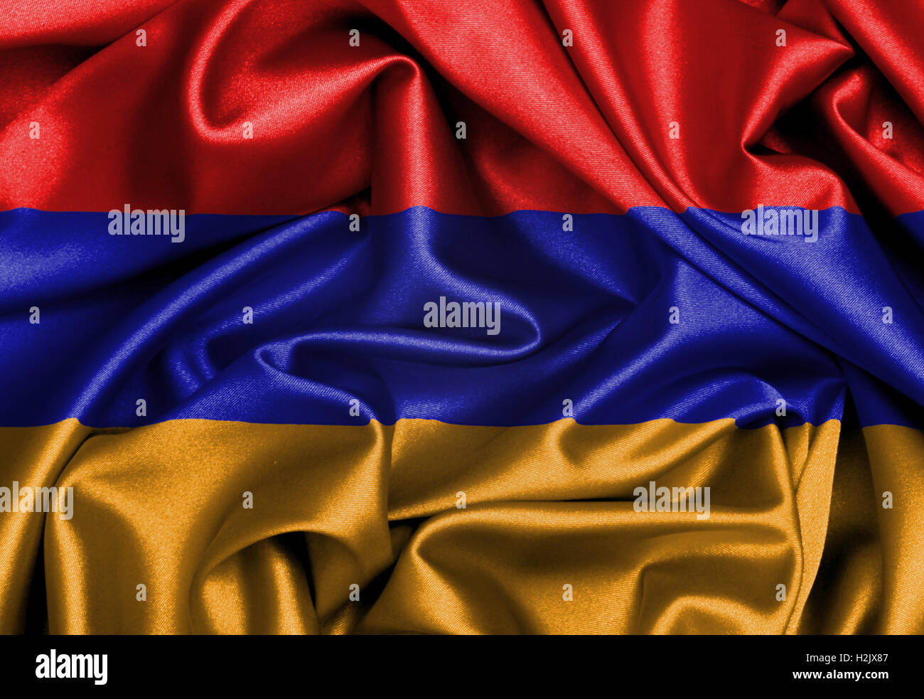 Satin flag, three dimensional render Stock Photo - Alamy