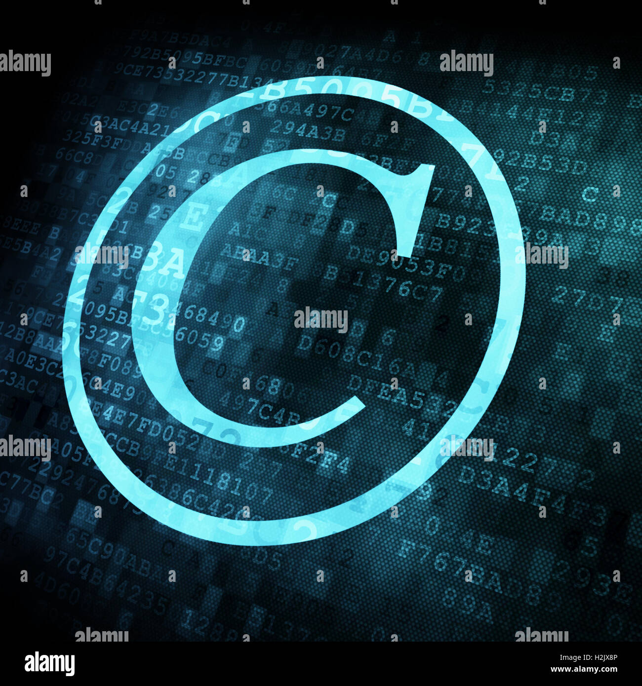 copyright symbol on digital screen Stock Photo - Alamy