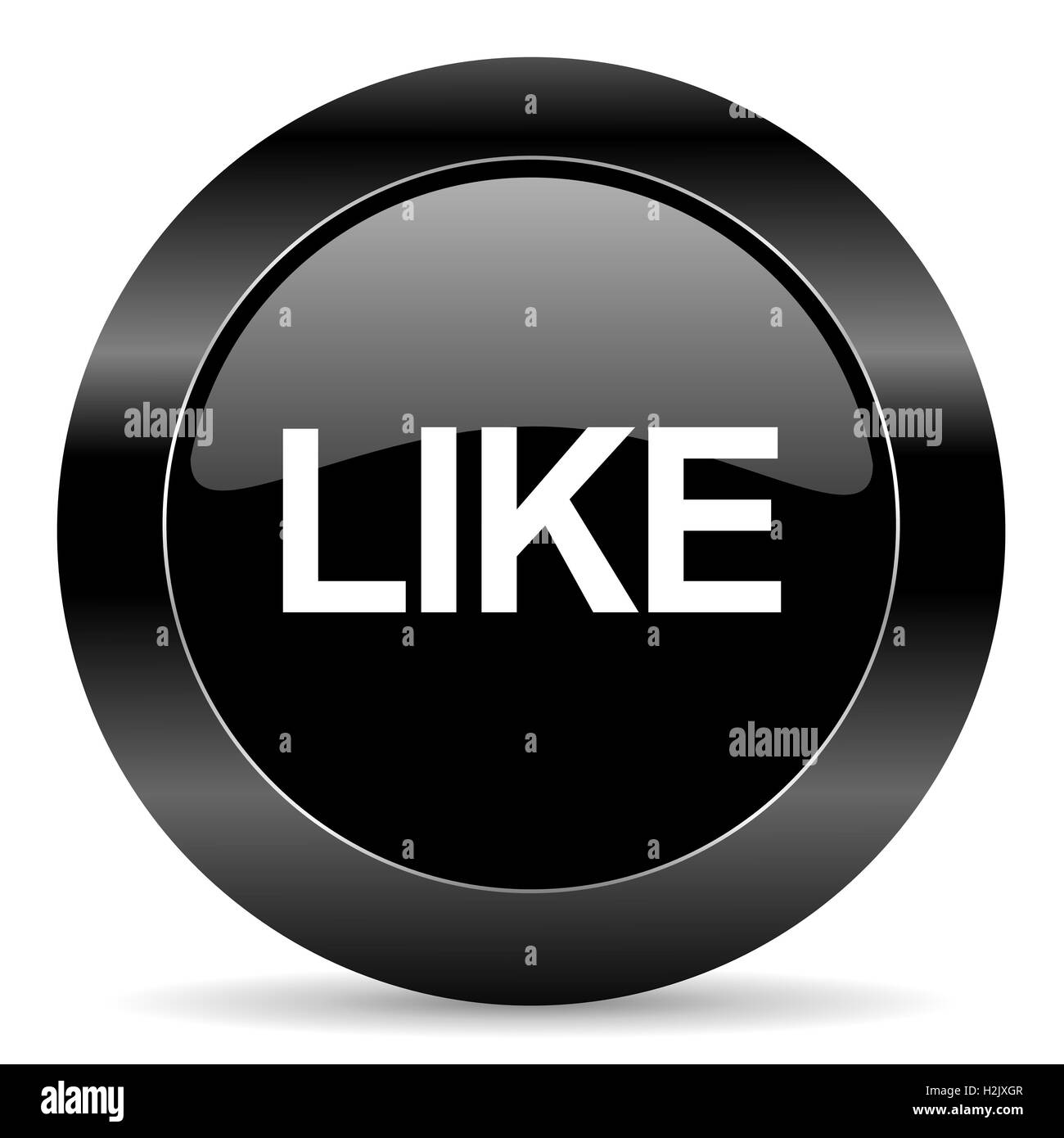 Like symbol icon black Black and White Stock Photos & Images - Alamy