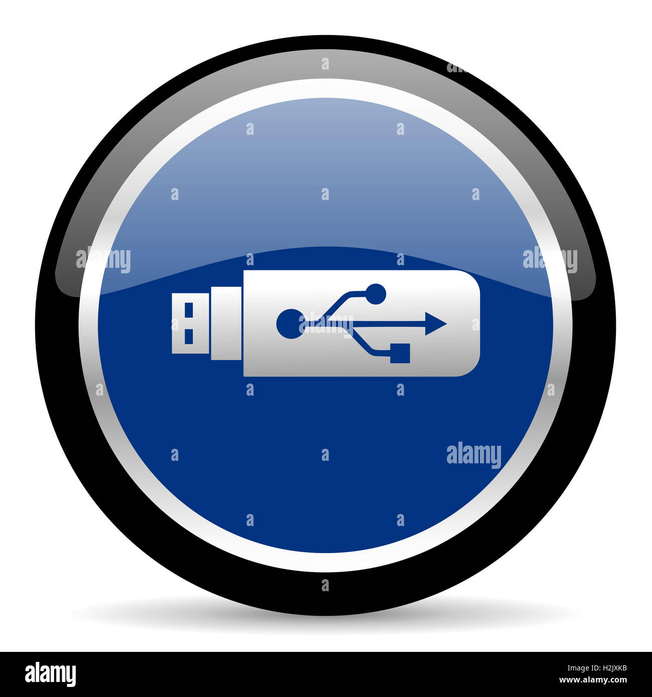 Usb icon usb website button hi-res stock photography and images - Alamy