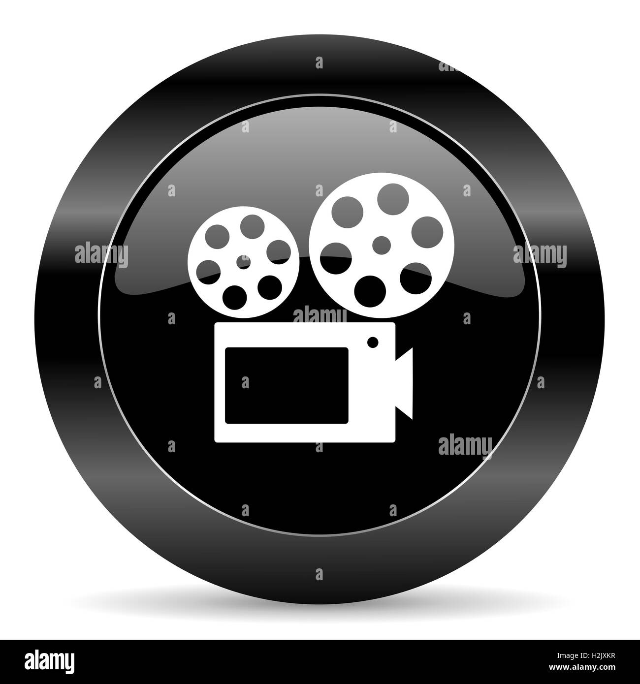 Movie icon Black and White Stock Photos & Images - Alamy