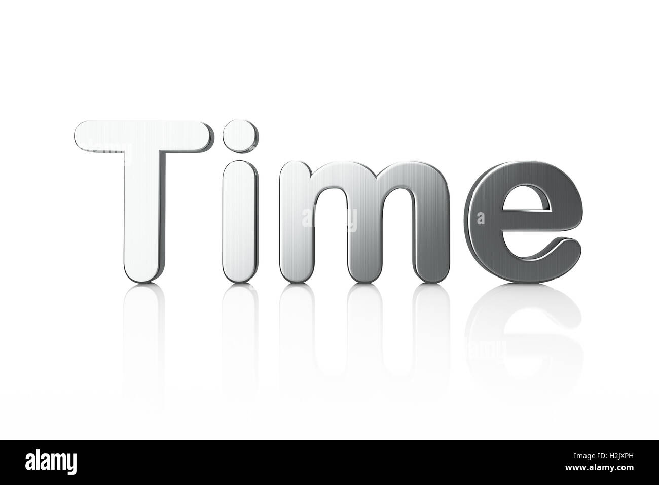 Timeline concept: 3d word Time Stock Photo - Alamy