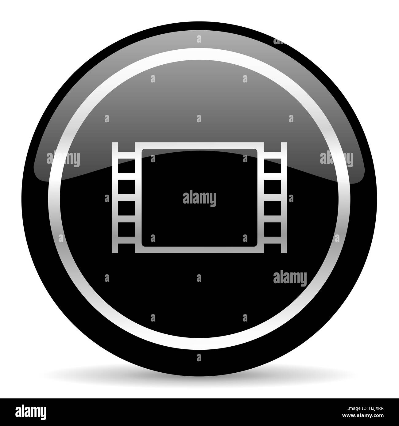Movie cinema icon cinematography Black and White Stock Photos & Images ...