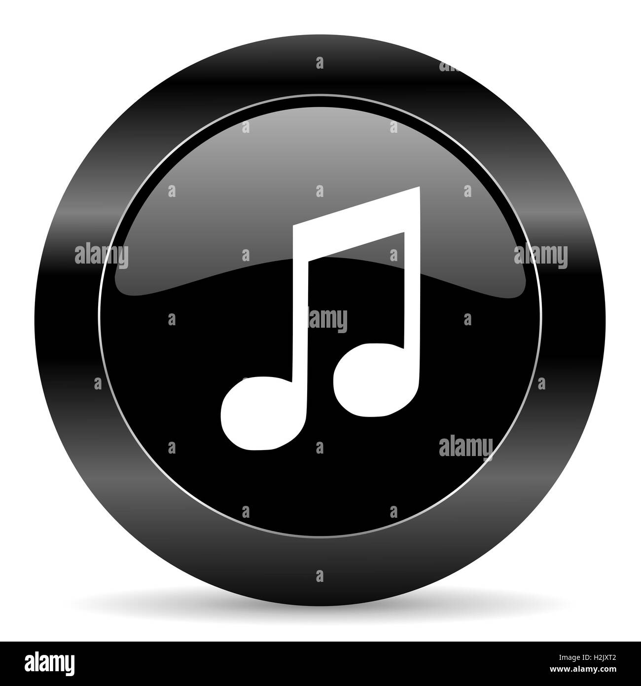 Phone music symbol Black and White Stock Photos & Images - Alamy