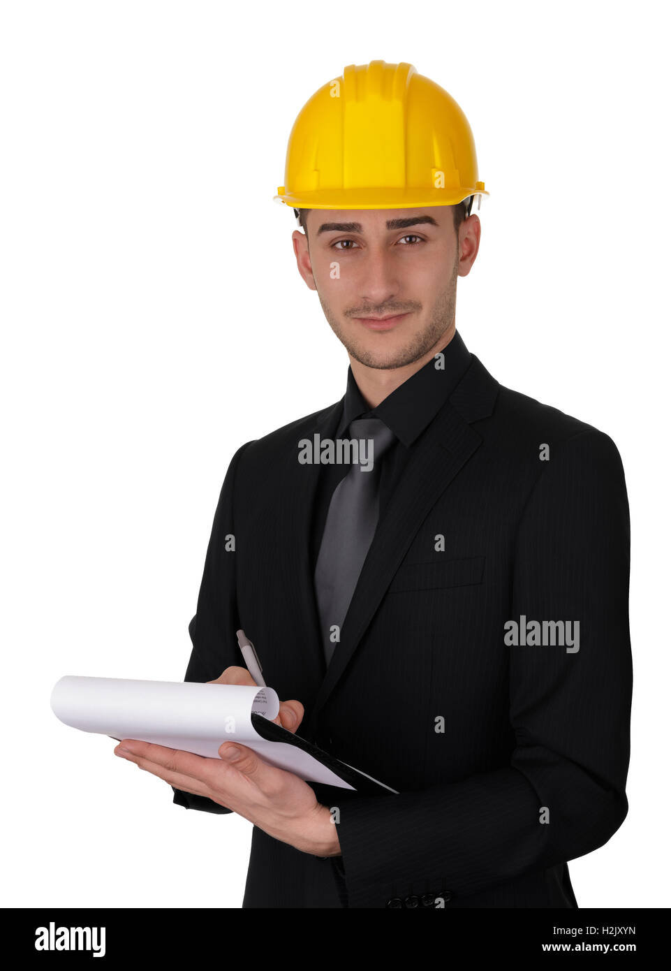 Engineer white hard hat hi-res stock photography and images - Alamy