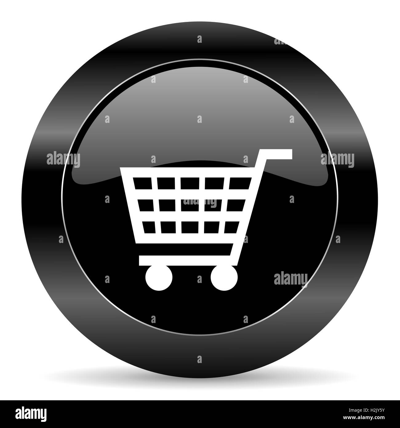 Cart store icon Black and White Stock Photos & Images - Alamy