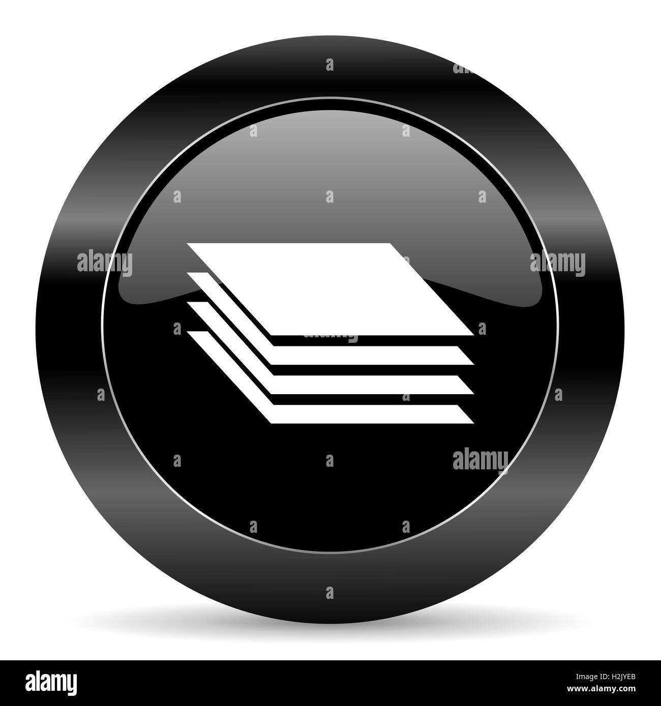 Layer icon Black and White Stock Photos & Images - Alamy