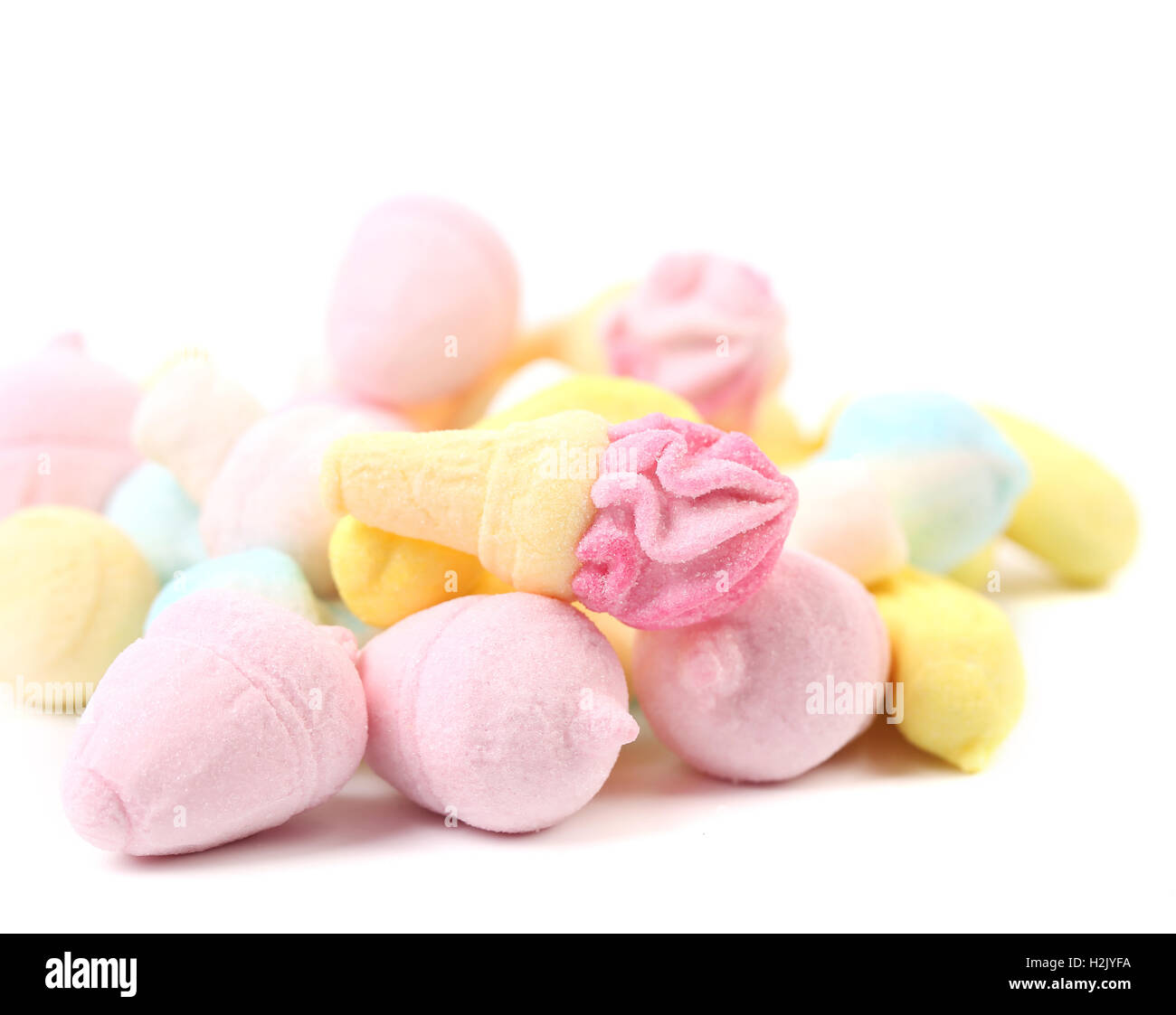 Background of marshmallows candy Stock Photo - Alamy