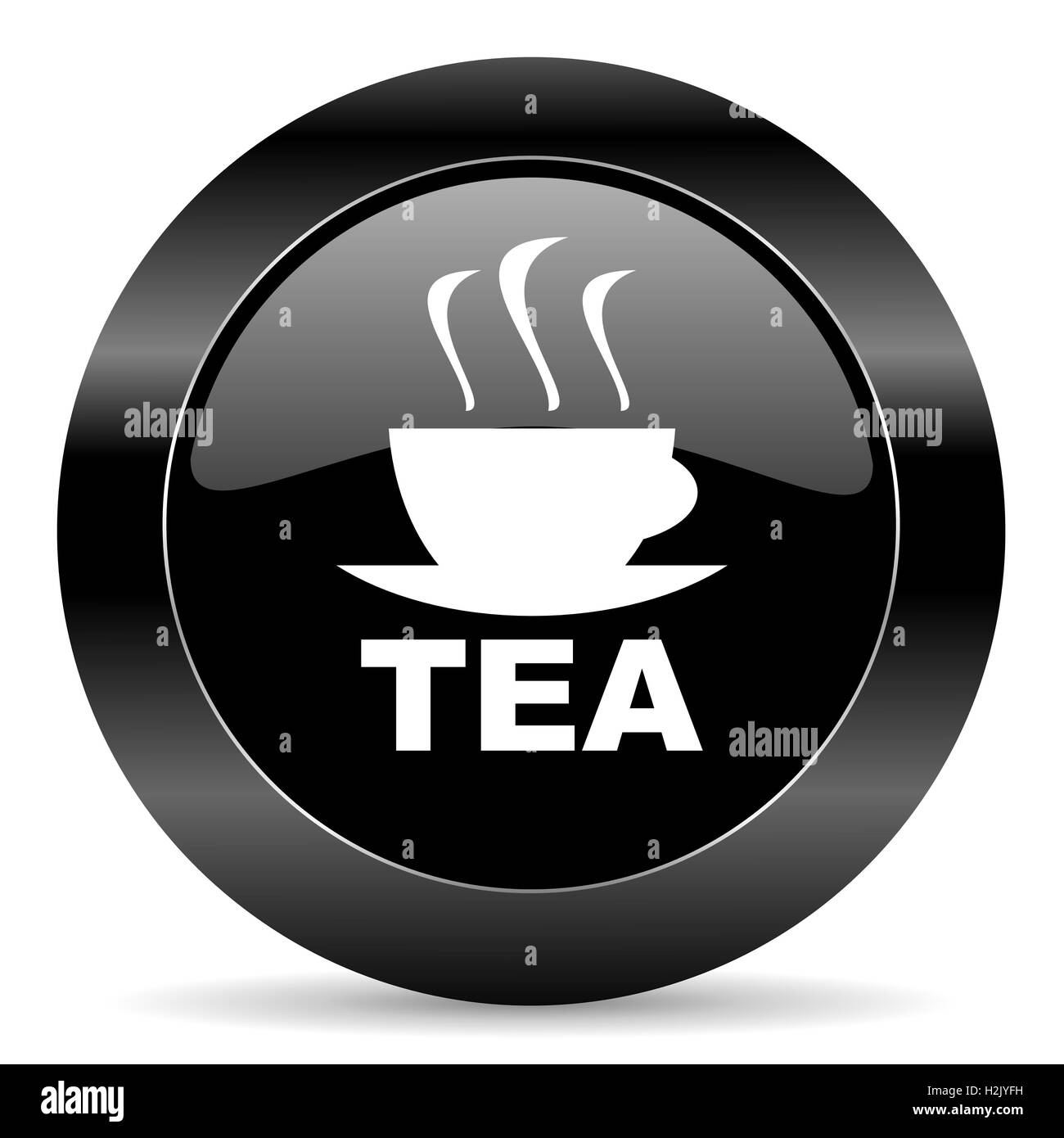 Black tea icon Cut Out Stock Images & Pictures - Alamy