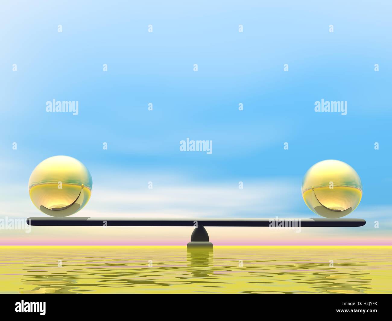 Balance 3d hi-res stock photography and images - Alamy