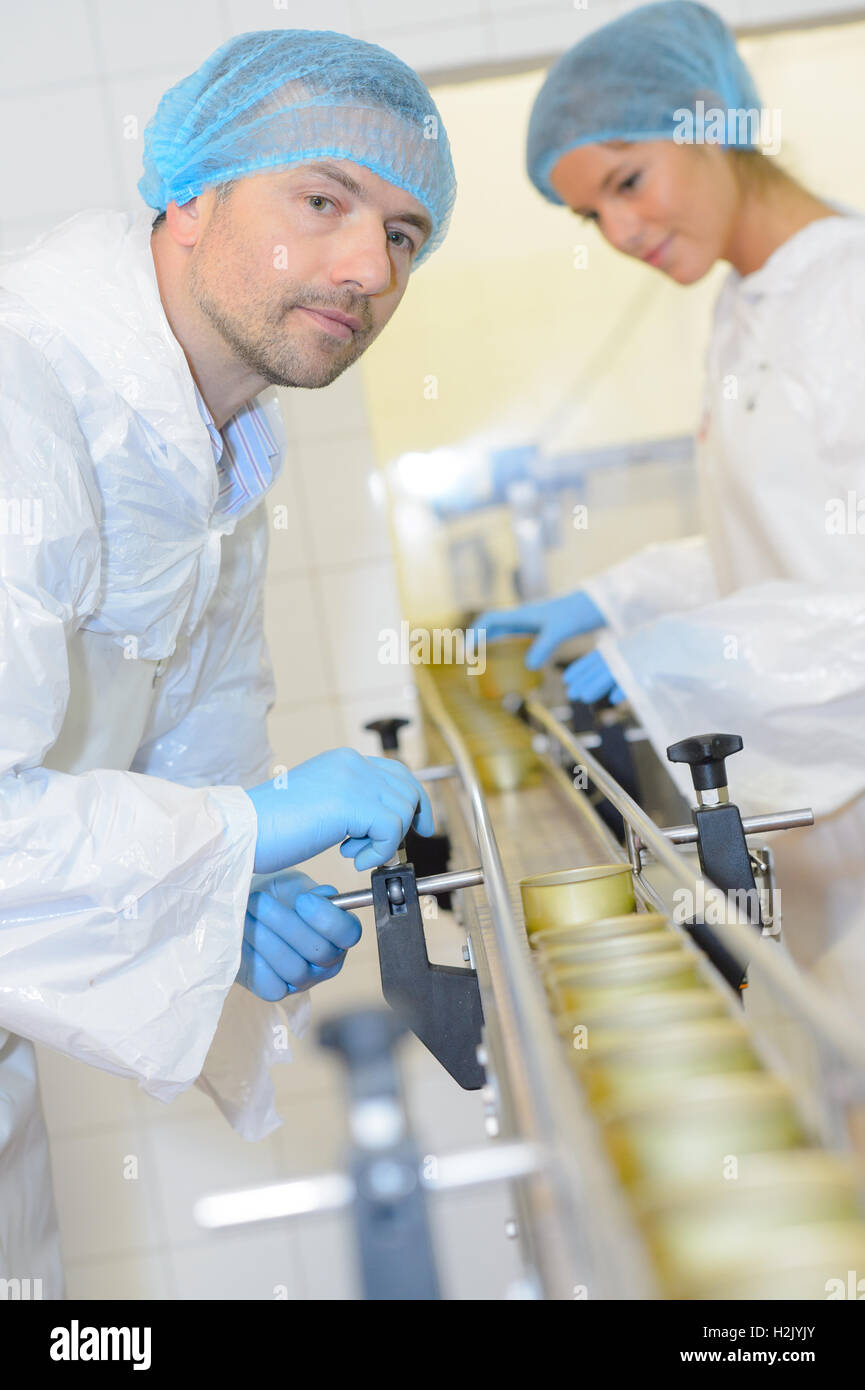 canning production line Stock Photo - Alamy