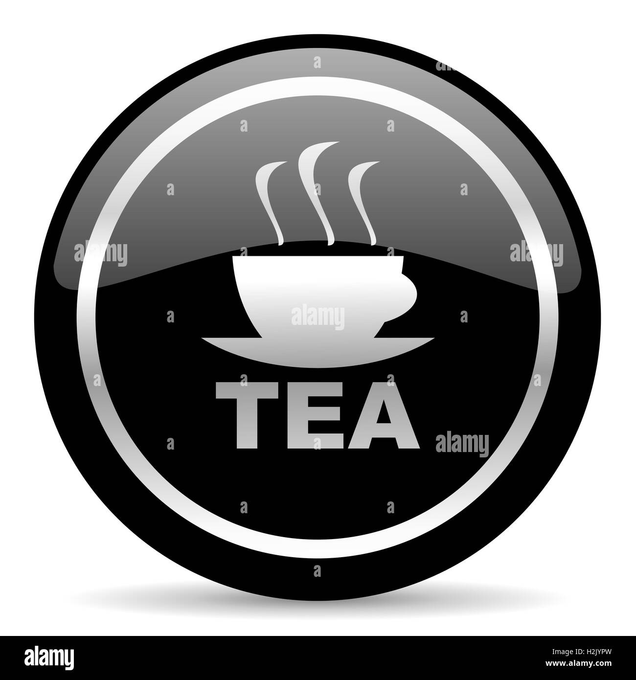 Black tea icon Black and White Stock Photos & Images - Alamy