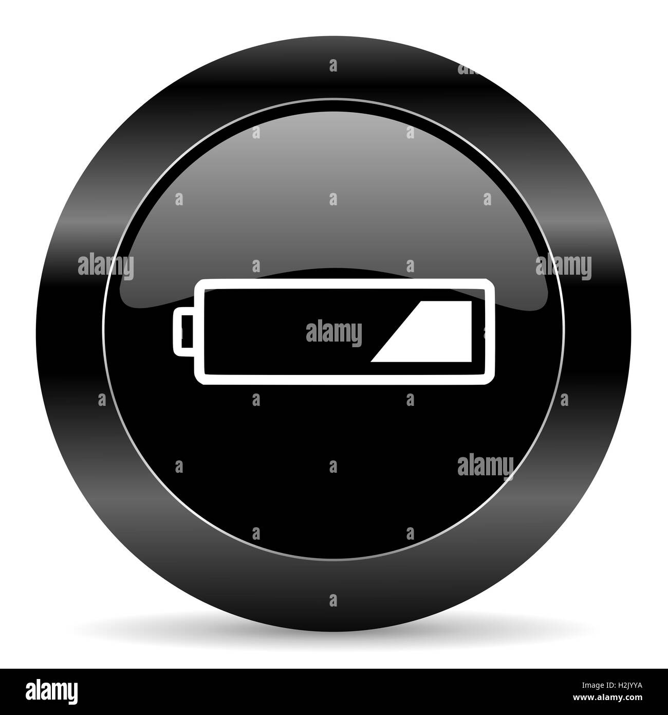 Battery charge icon Black and White Stock Photos & Images - Alamy