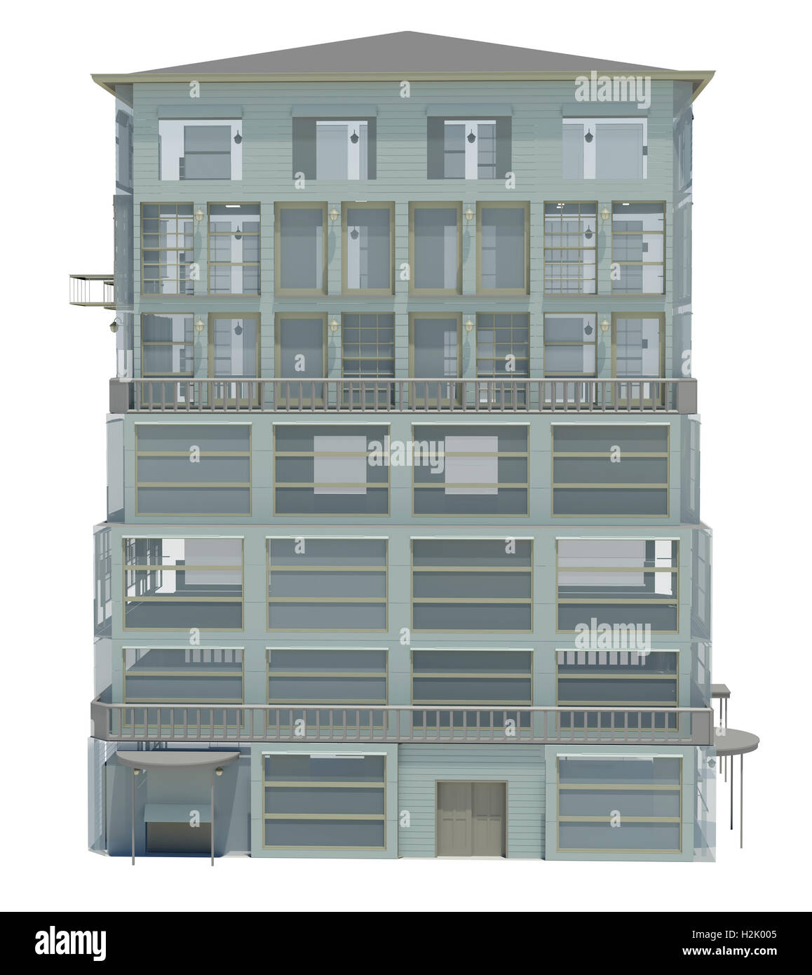 Highly detailed building Stock Photo - Alamy