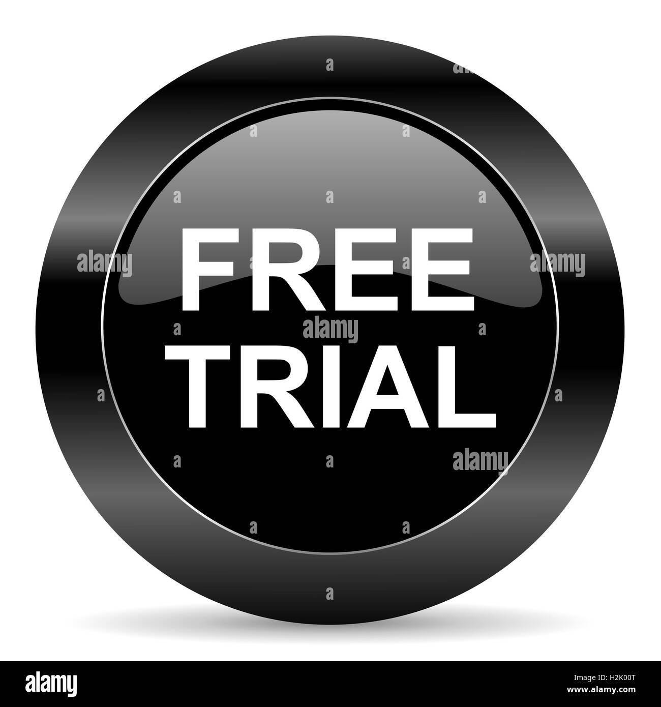 Free trial icon black hi-res stock photography and images - Alamy