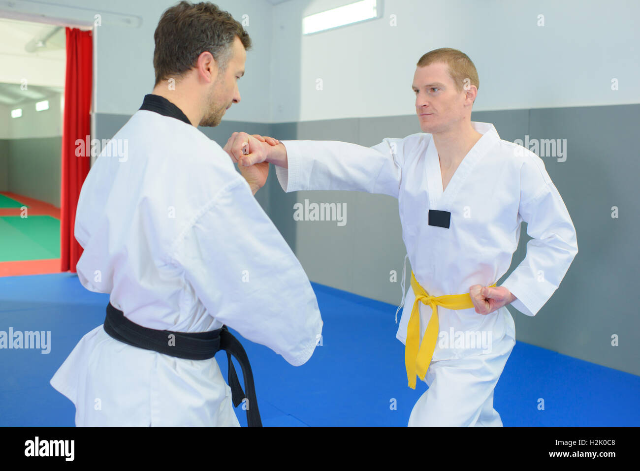 Training before a big fight Stock Photo - Alamy