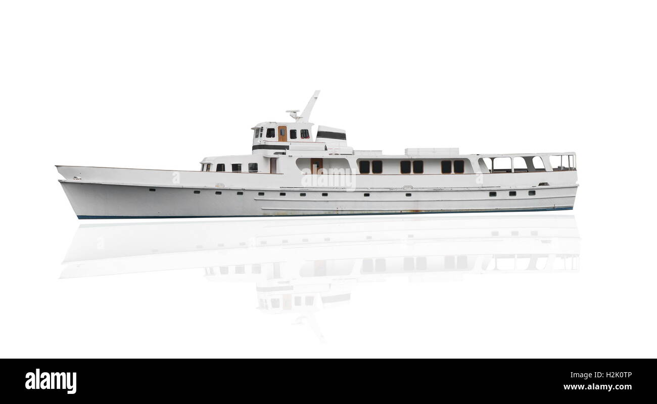 ship isolated over white background Stock Photo - Alamy