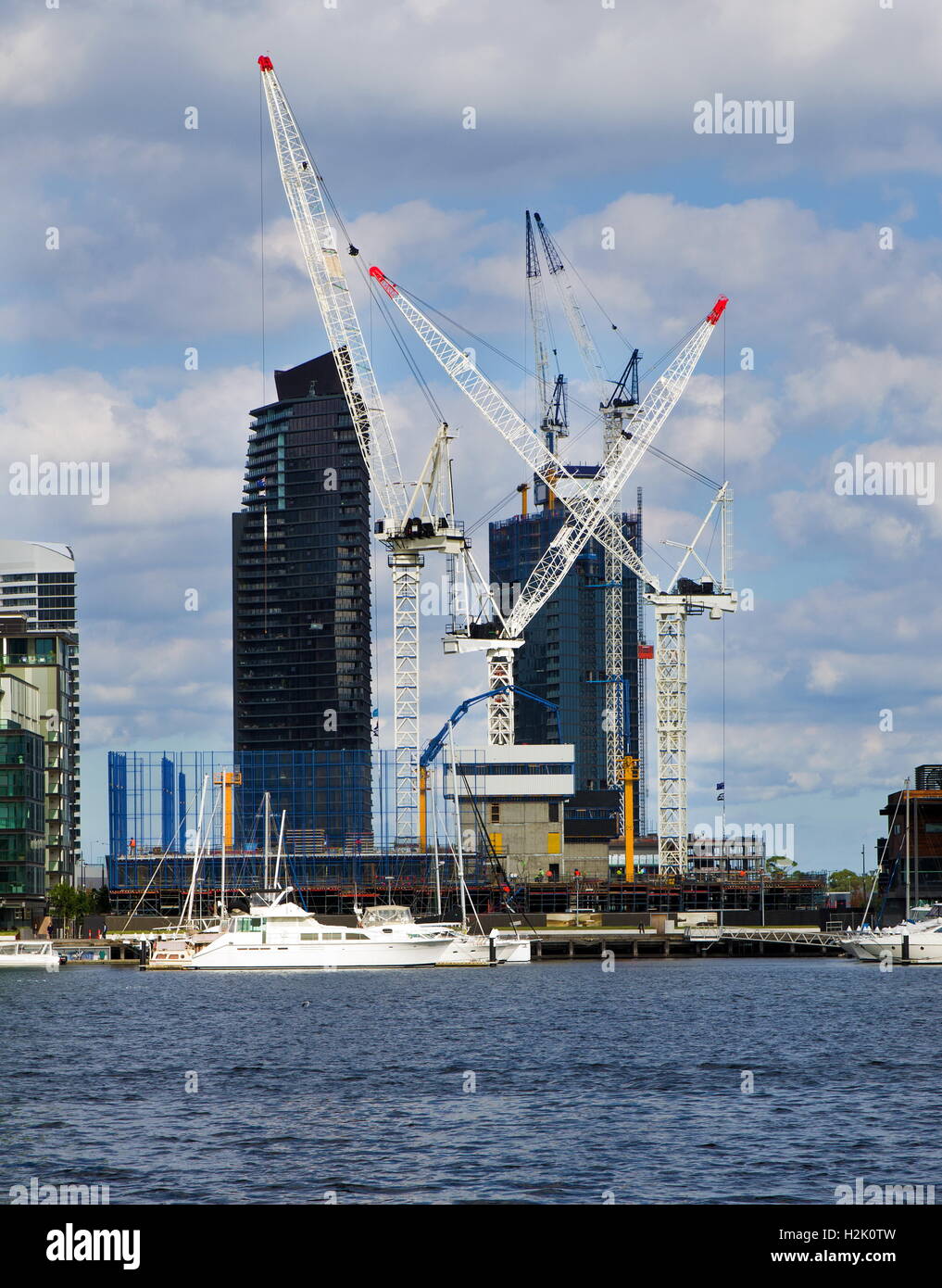 construction in the marina.Melbourne.Australia Stock Photo - Alamy