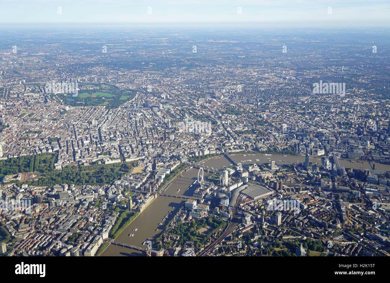 Hyde park london aerial hi-res stock photography and images - Alamy