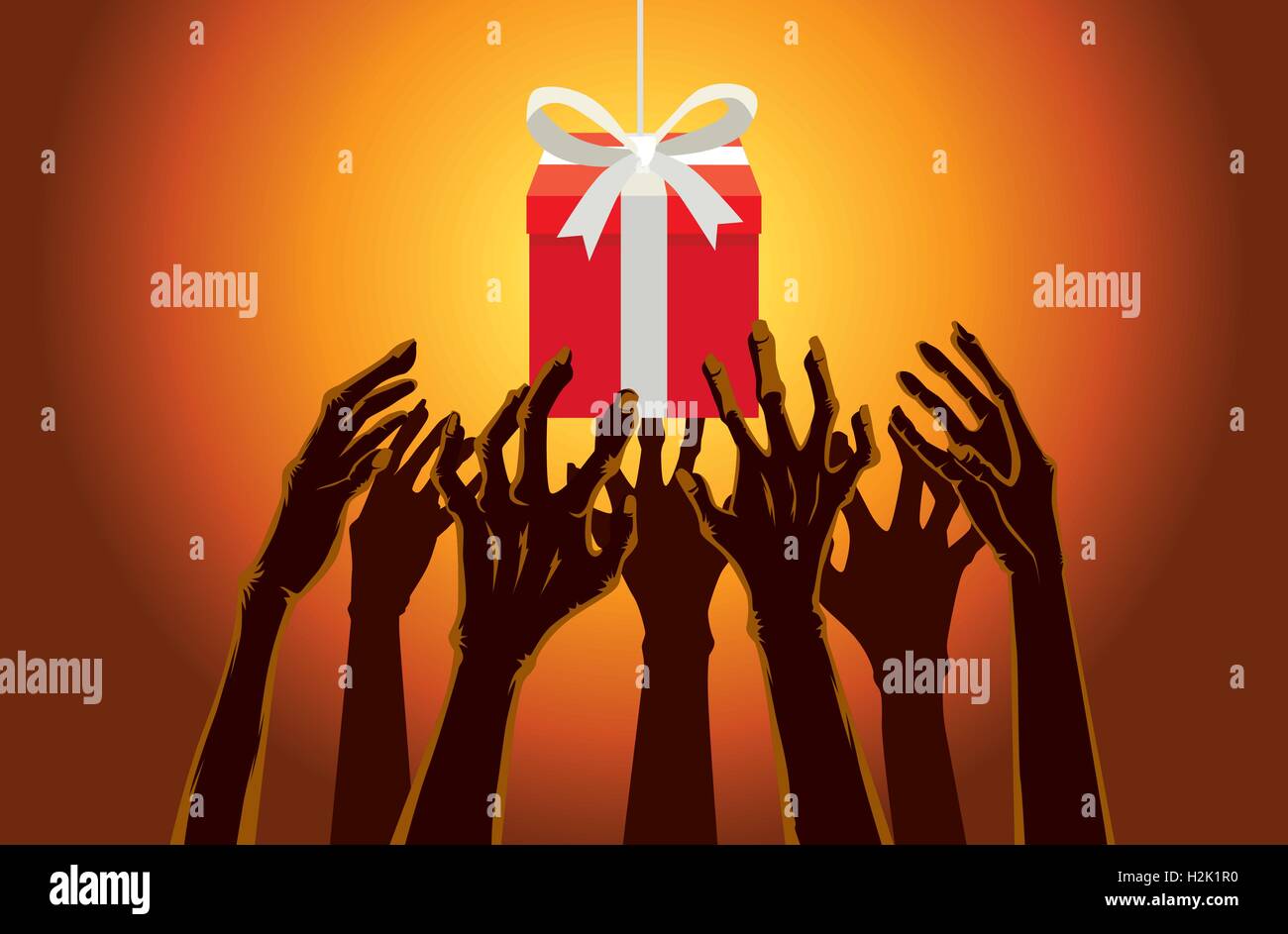 Reaching to take Stock Vector Images - Alamy