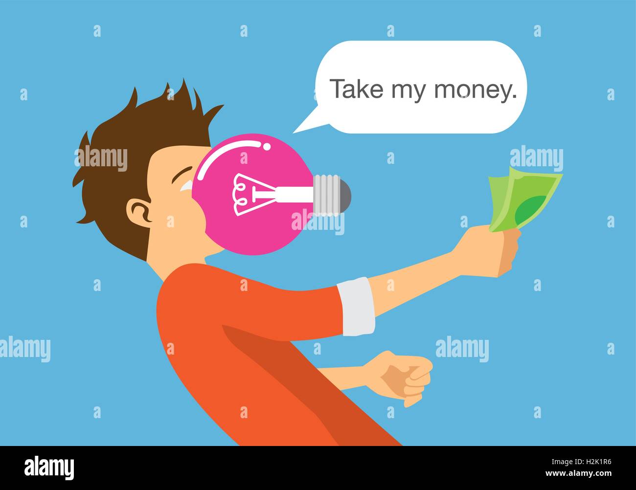 Man touching face hand Stock Vector Images - Alamy