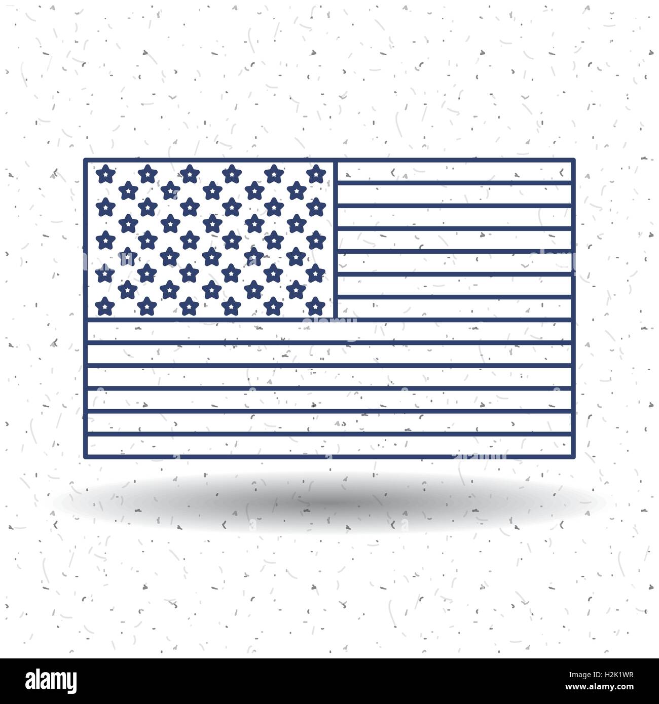 Isolated usa flag design Stock Vector Image & Art - Alamy