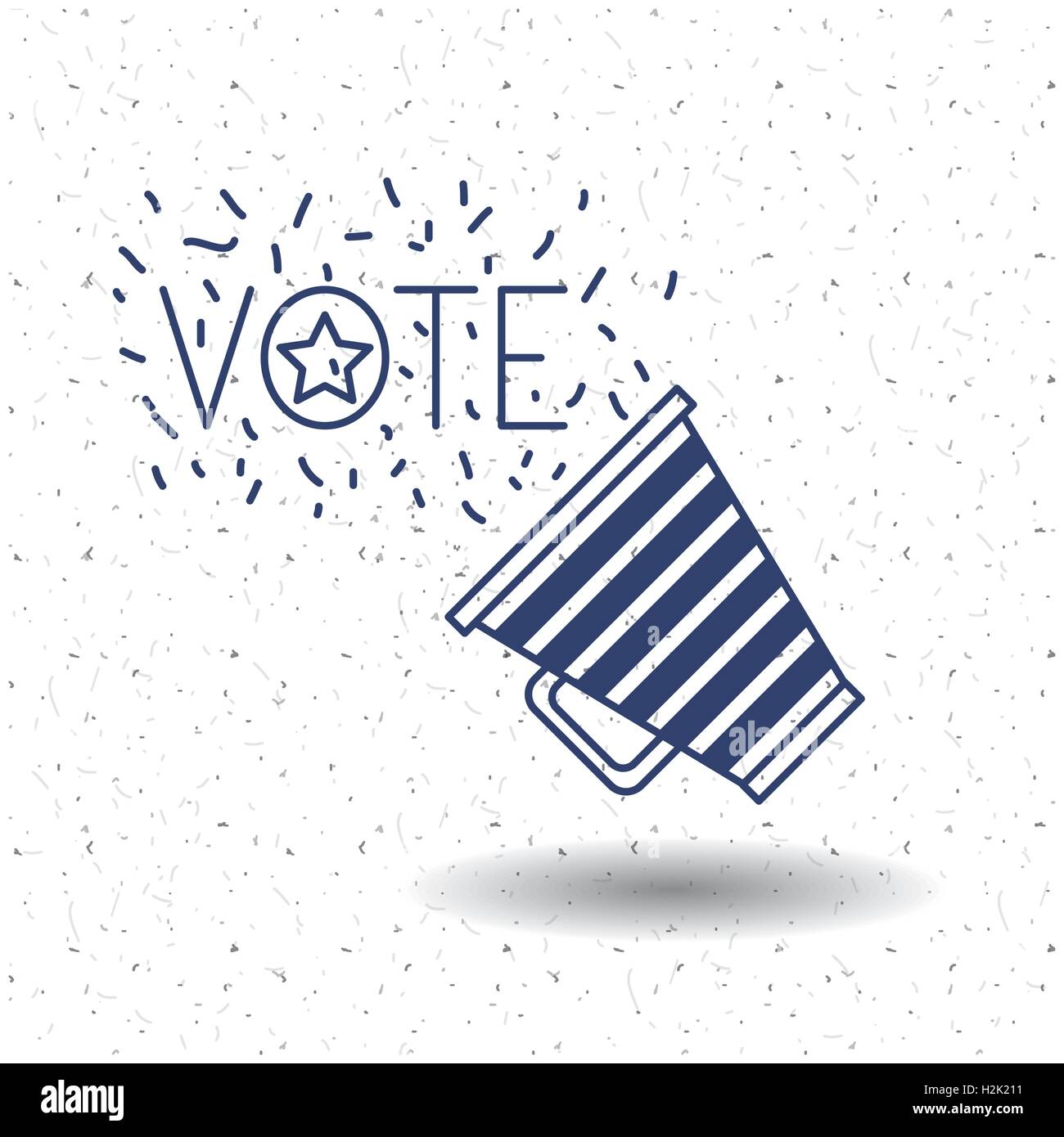 Isolated megaphone of vote concept Stock Vector Image & Art - Alamy