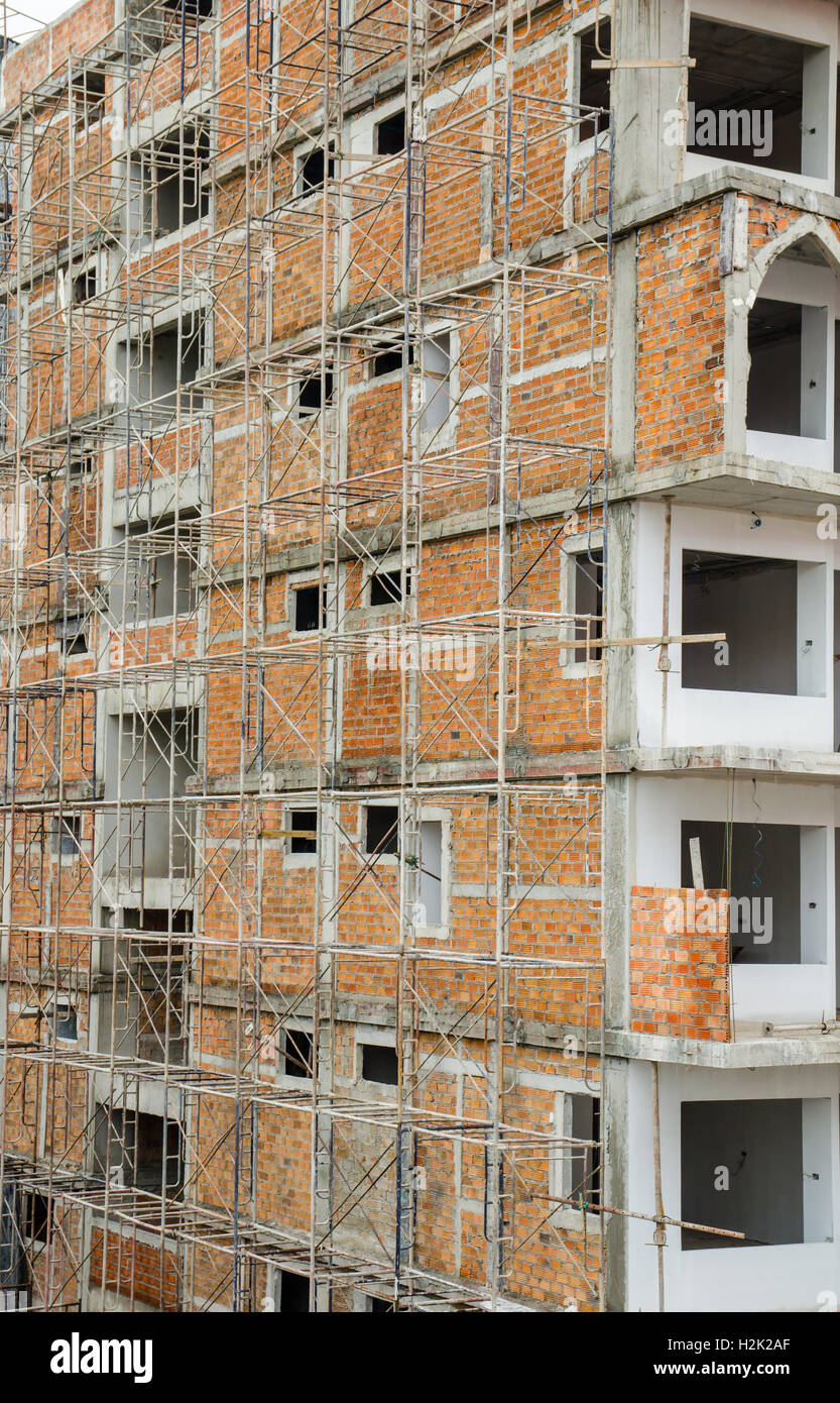 building construction in side view Stock Photo - Alamy