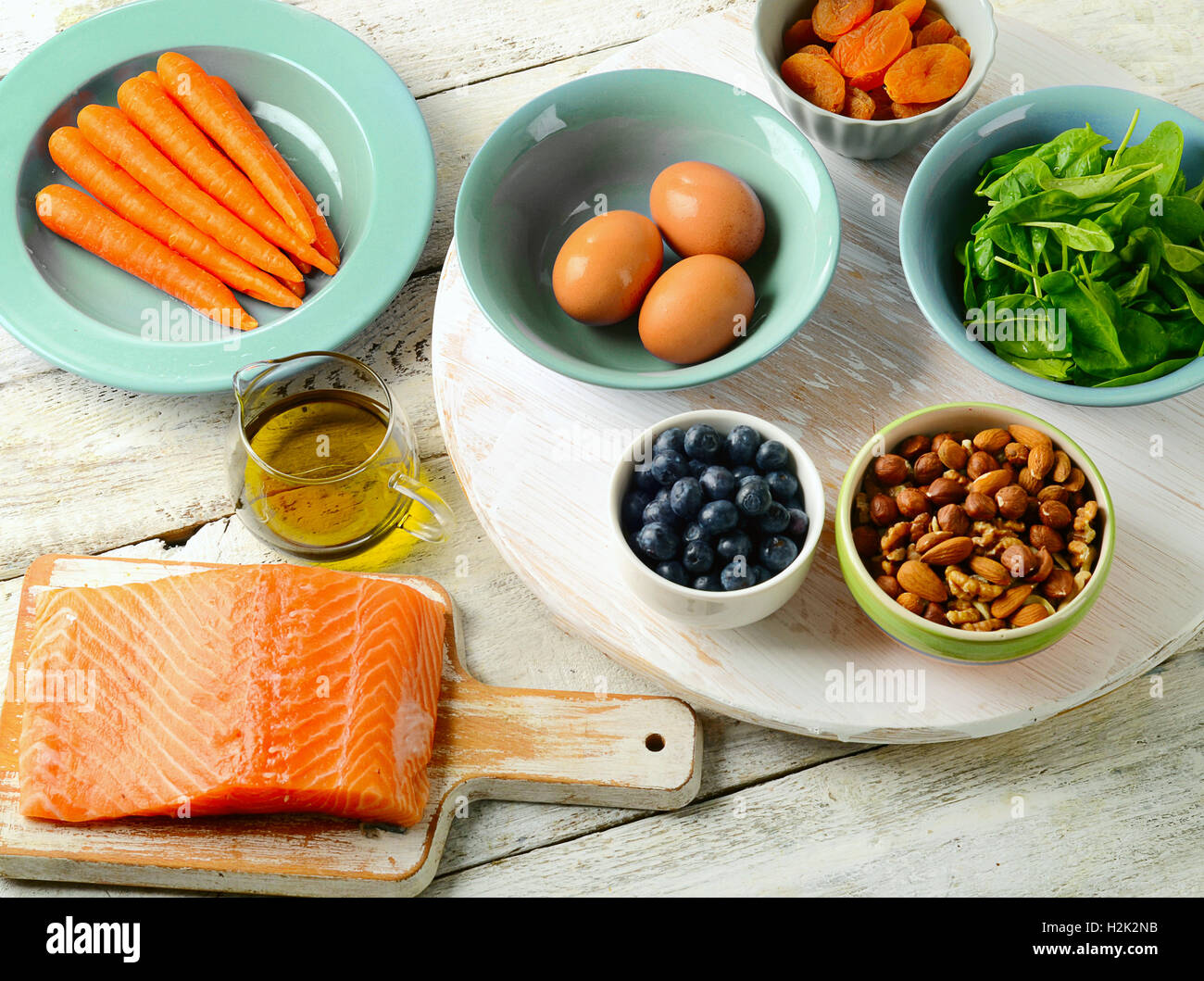 Health food foods hi-res stock photography and images - Alamy