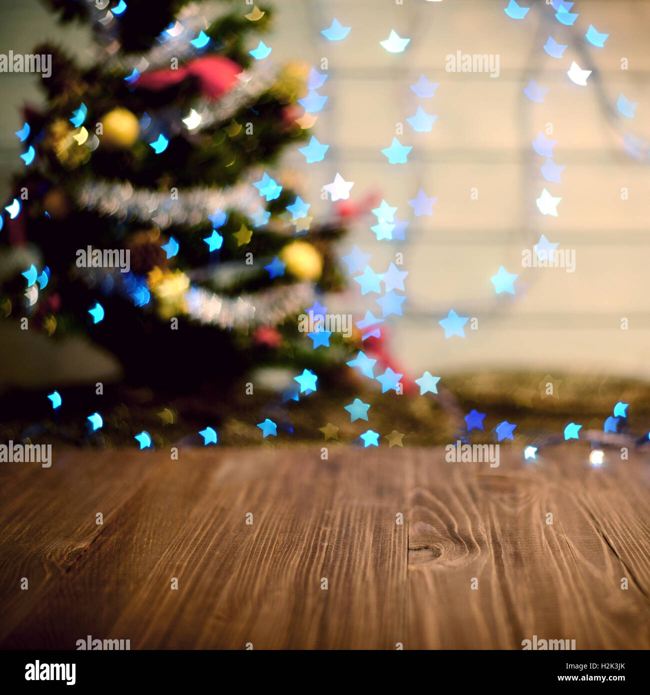 christmas table background Stock Photo - Alamy