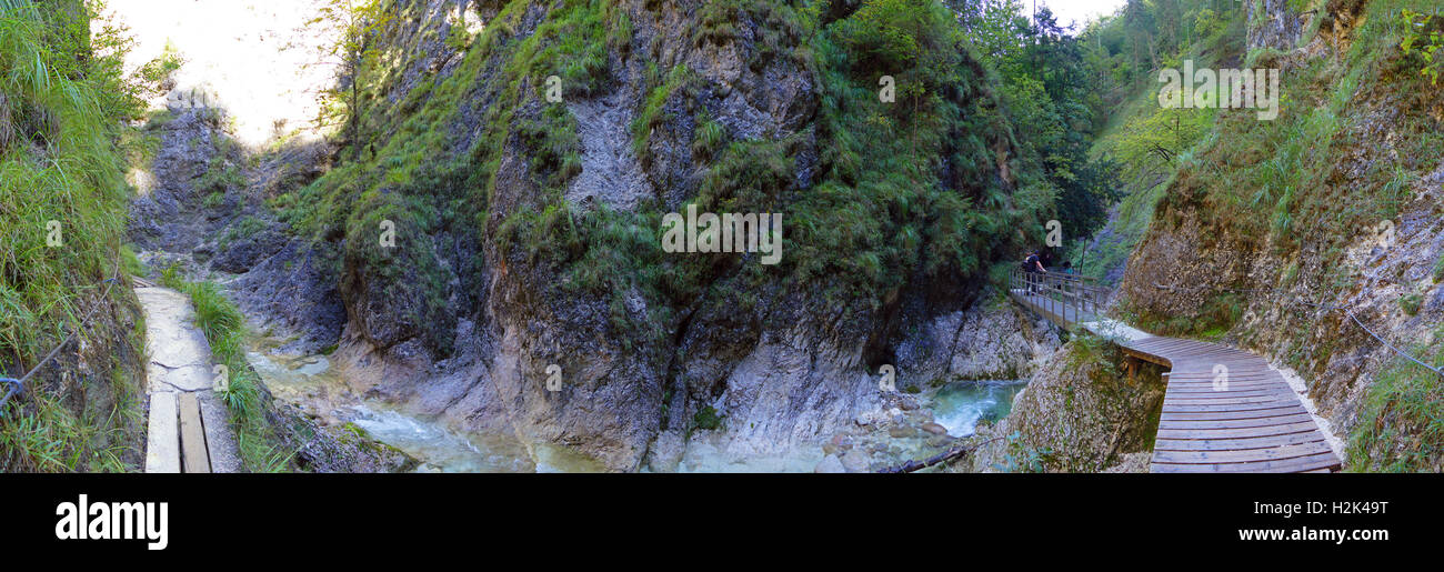 Berchtesgaden, National, Park, Marktschellenberg, Almbach, klamm, Gorge ...