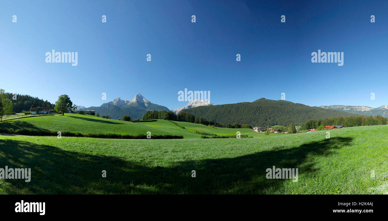 Berchtesgaden National Park Marktschellenberg Watzmann mountain Bavaria ...
