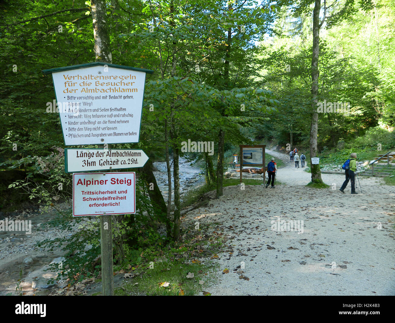 Berchtesgaden National Park Marktschellenberg Almbach klamm Sulzer ...