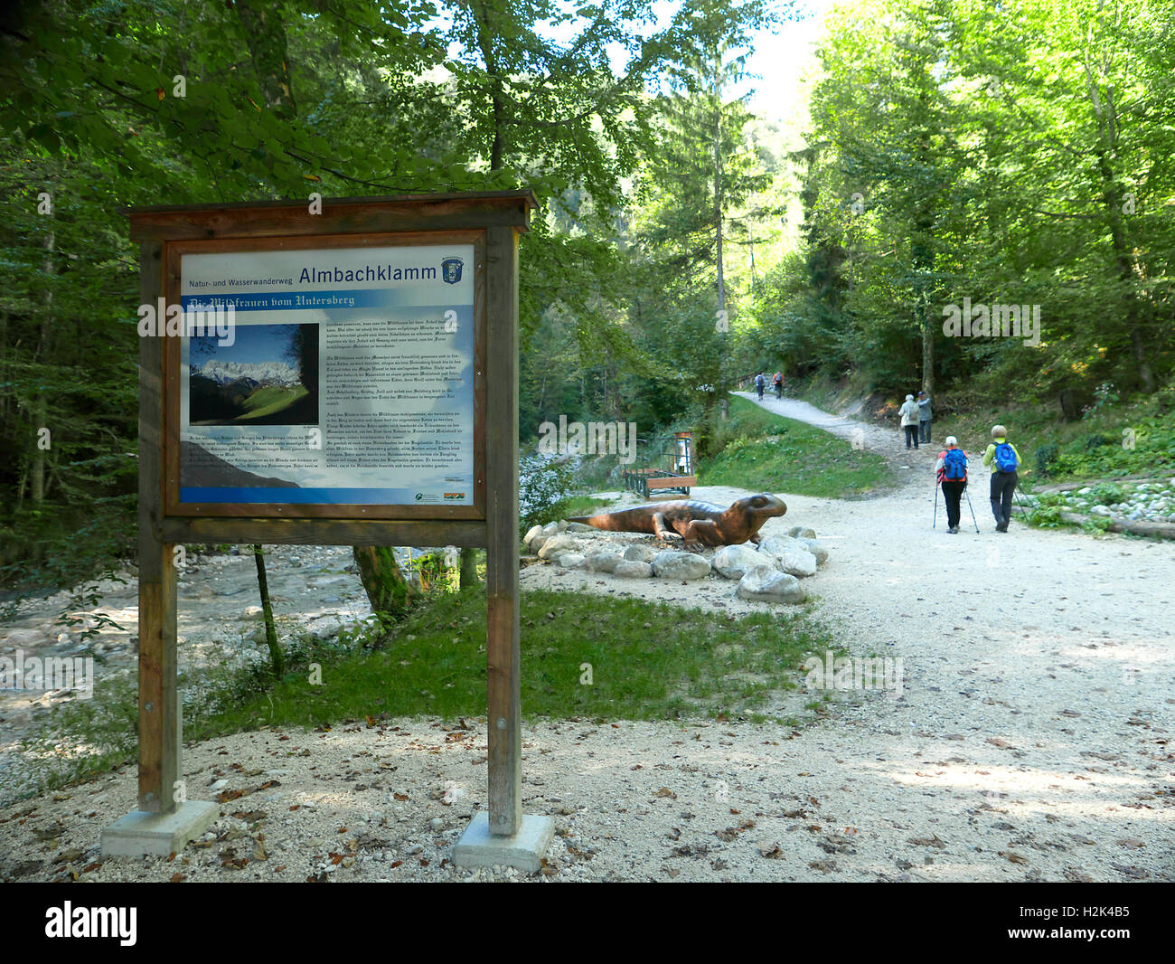 Berchtesgaden National Park Marktschellenberg Almbach klamm Sulzer ...