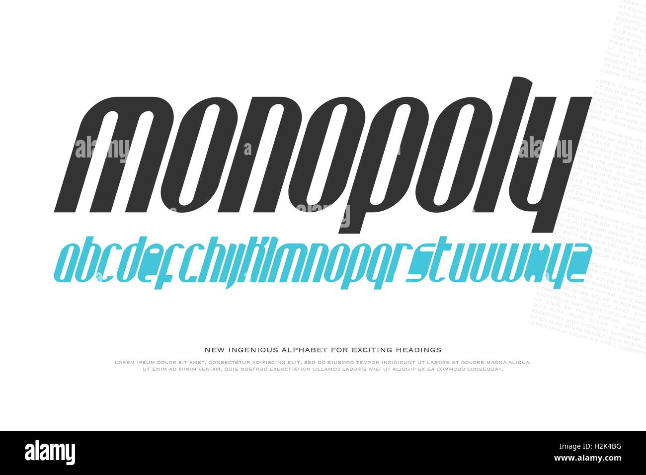 set of stylish alphabet letters isolated on white background. vector ...